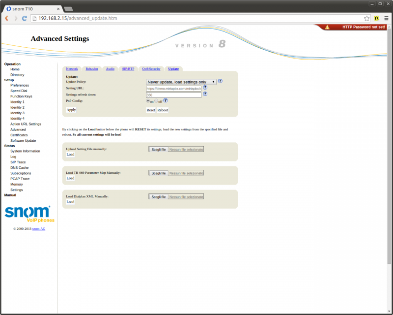 SNOM 710 - MiRTA PBX documentation